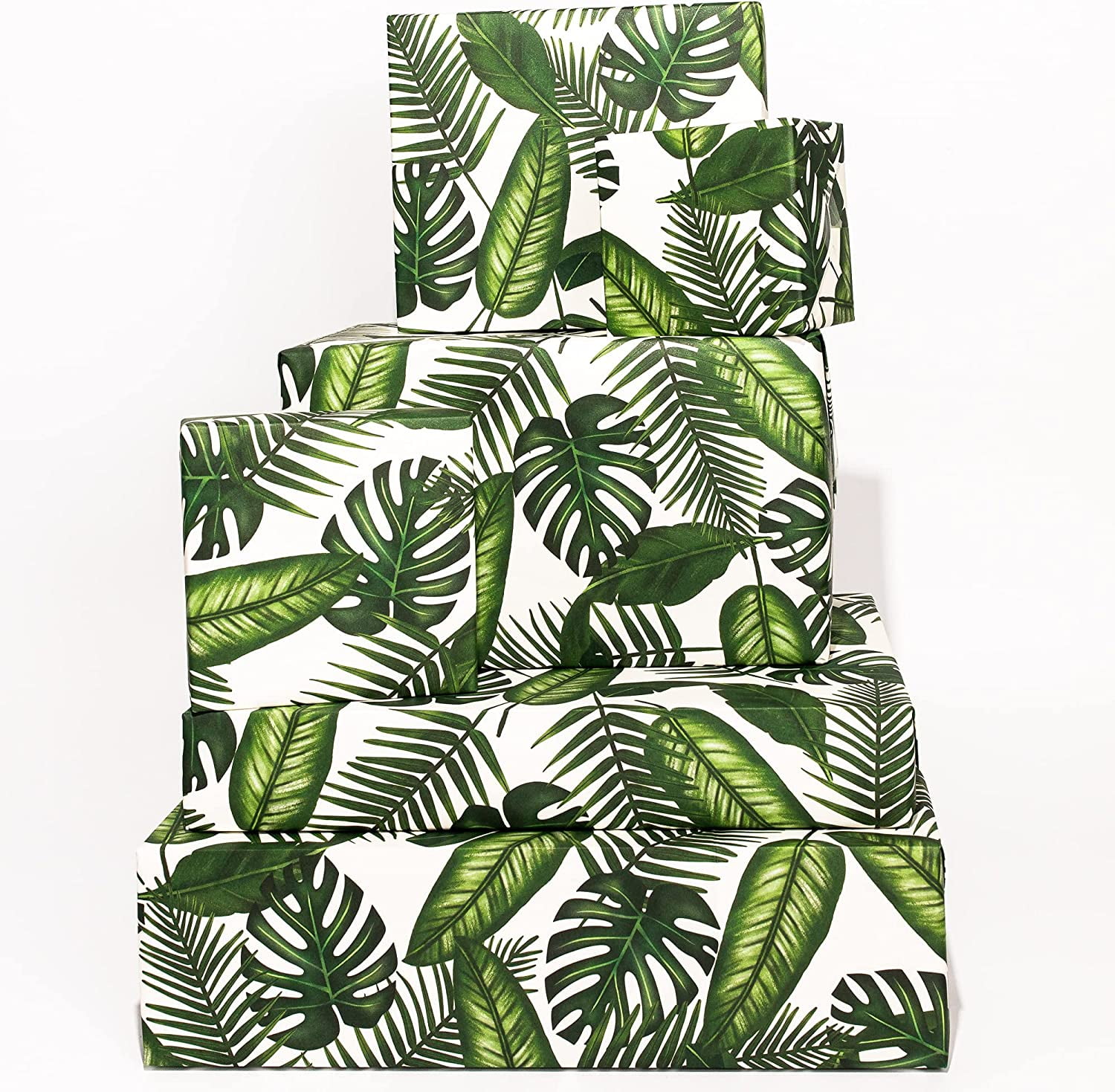 Green Wrapping Paper (x6) Sheets for Women - Birthday Gift Wrap ...