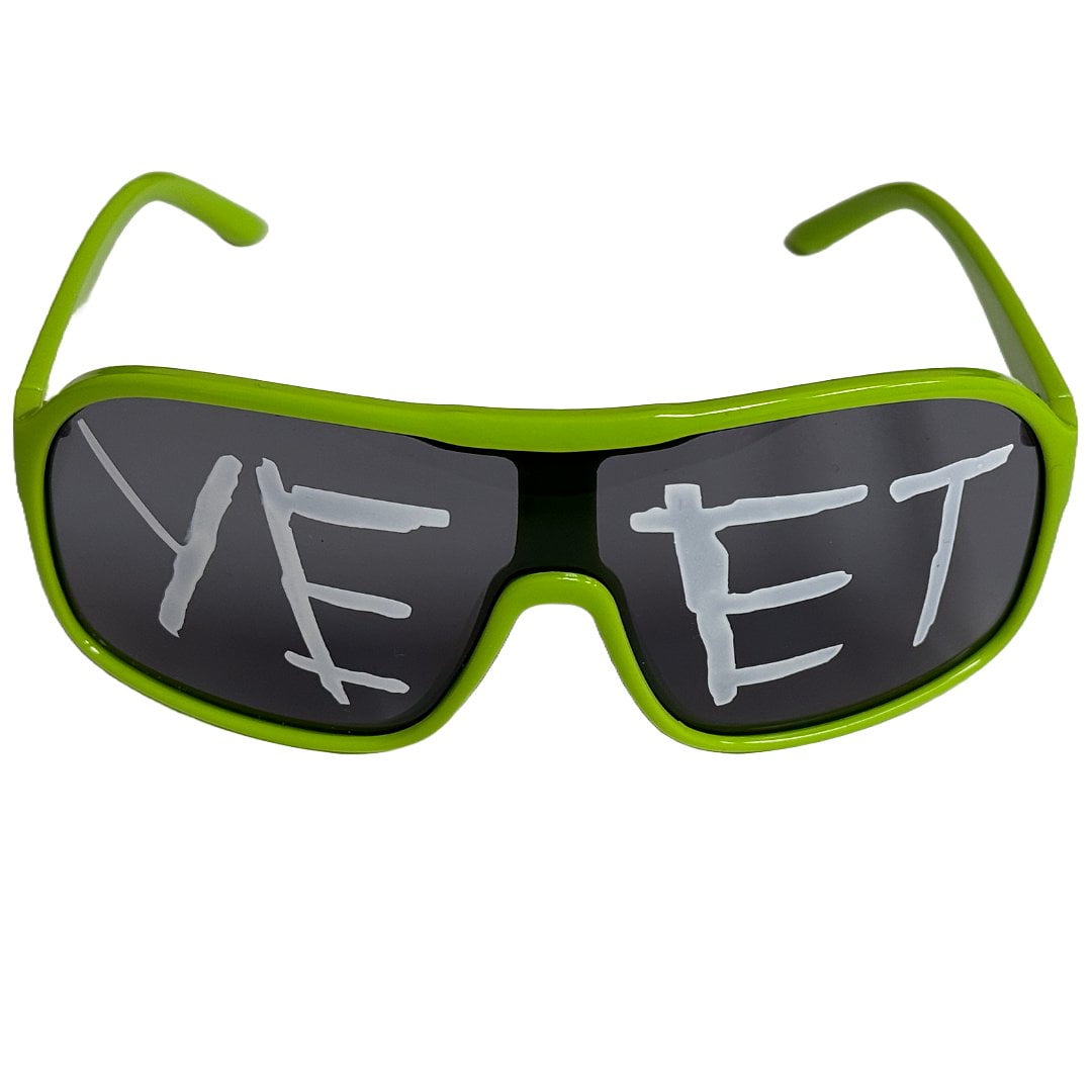E.W.S. Green Yeet Cosplay Sunglasses, Jey Uso Costume Accessory, UV ...