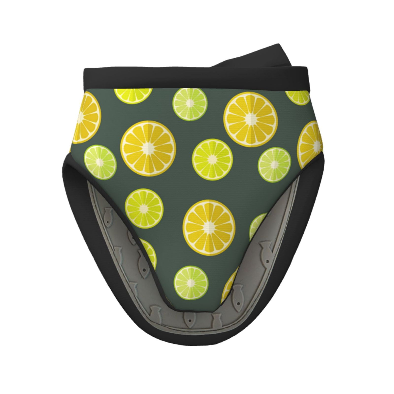Green Yellow Lemon Oven Mitts Heat Resistant, Soft Lining Silicone Mini ...