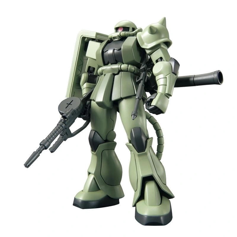 Green Zaku II HGUC 241 1/144 MS-06F Mass-Produced Zaku II Assembly ...