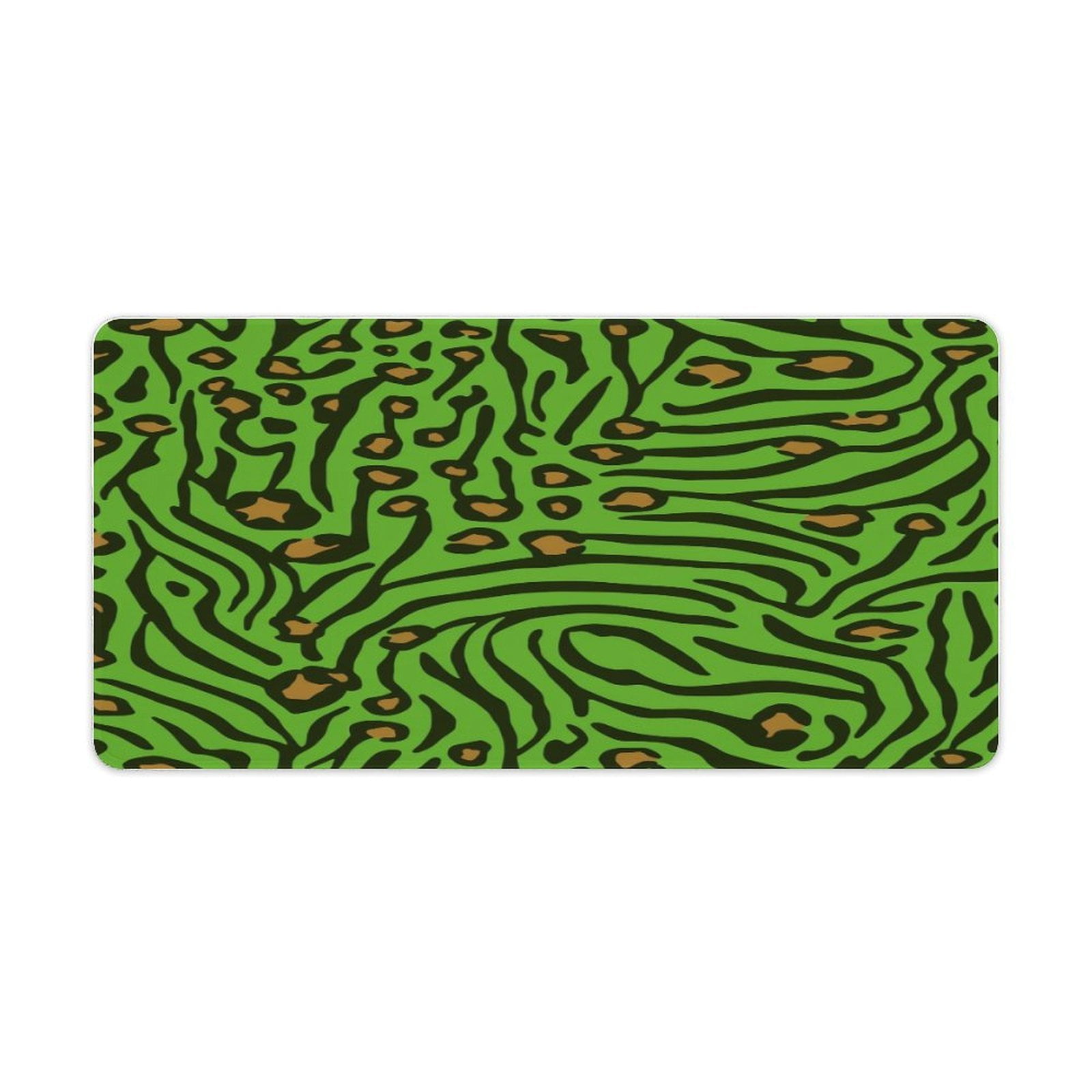 Green Zebra Pattern Mouse Pad Gamer Computer Accessories Keyboard Table ...