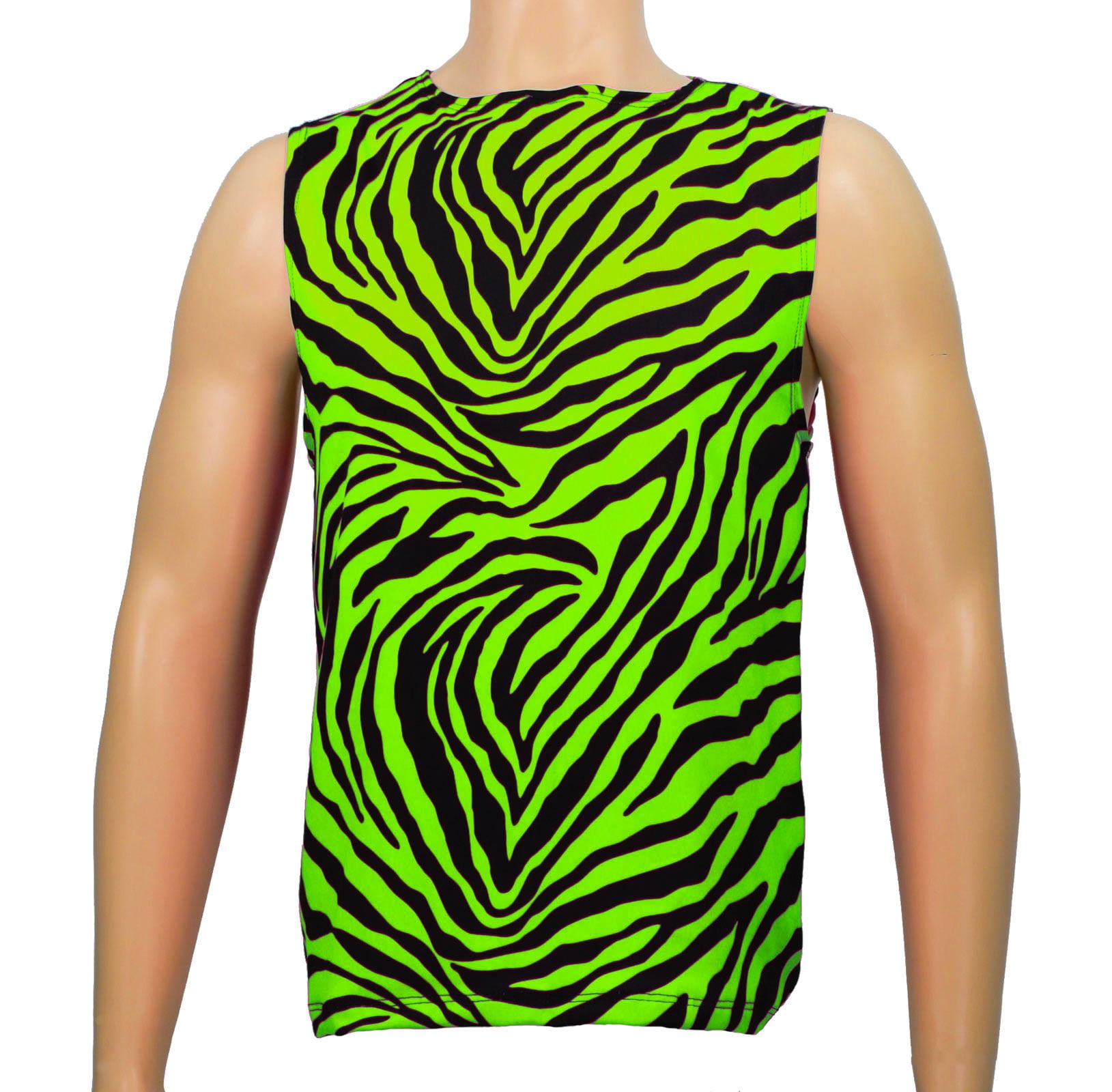 Green Zebra Print Tank Men's Medium - Walmart.com