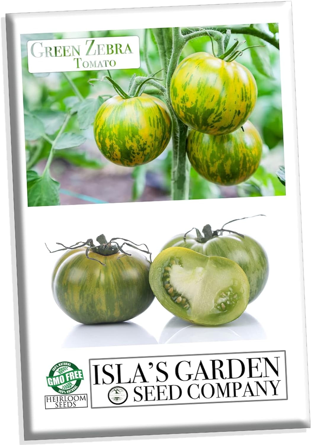 Green Zebra Tomato Seeds, 50 Heirloom Seeds Per Packet, Non GMO Seeds ...