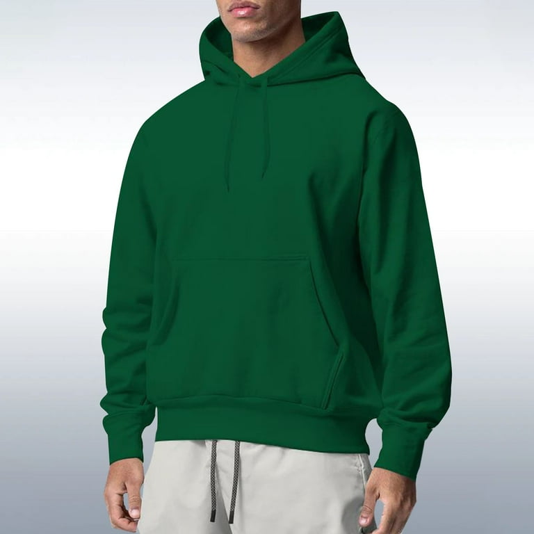 solid green hoodie