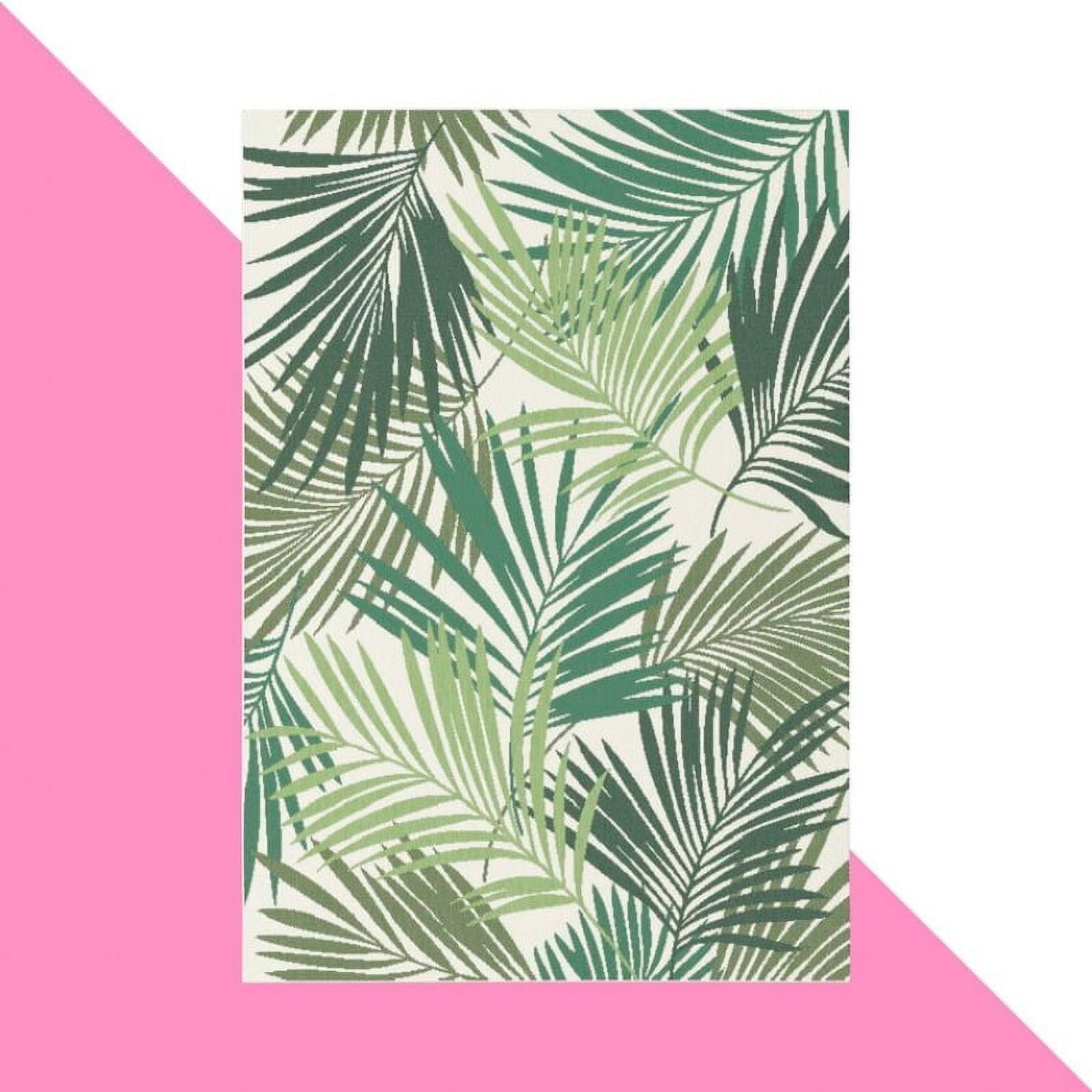Green a Carpet Living Room Floral rative Carpet Tropical Plants Indoor ...
