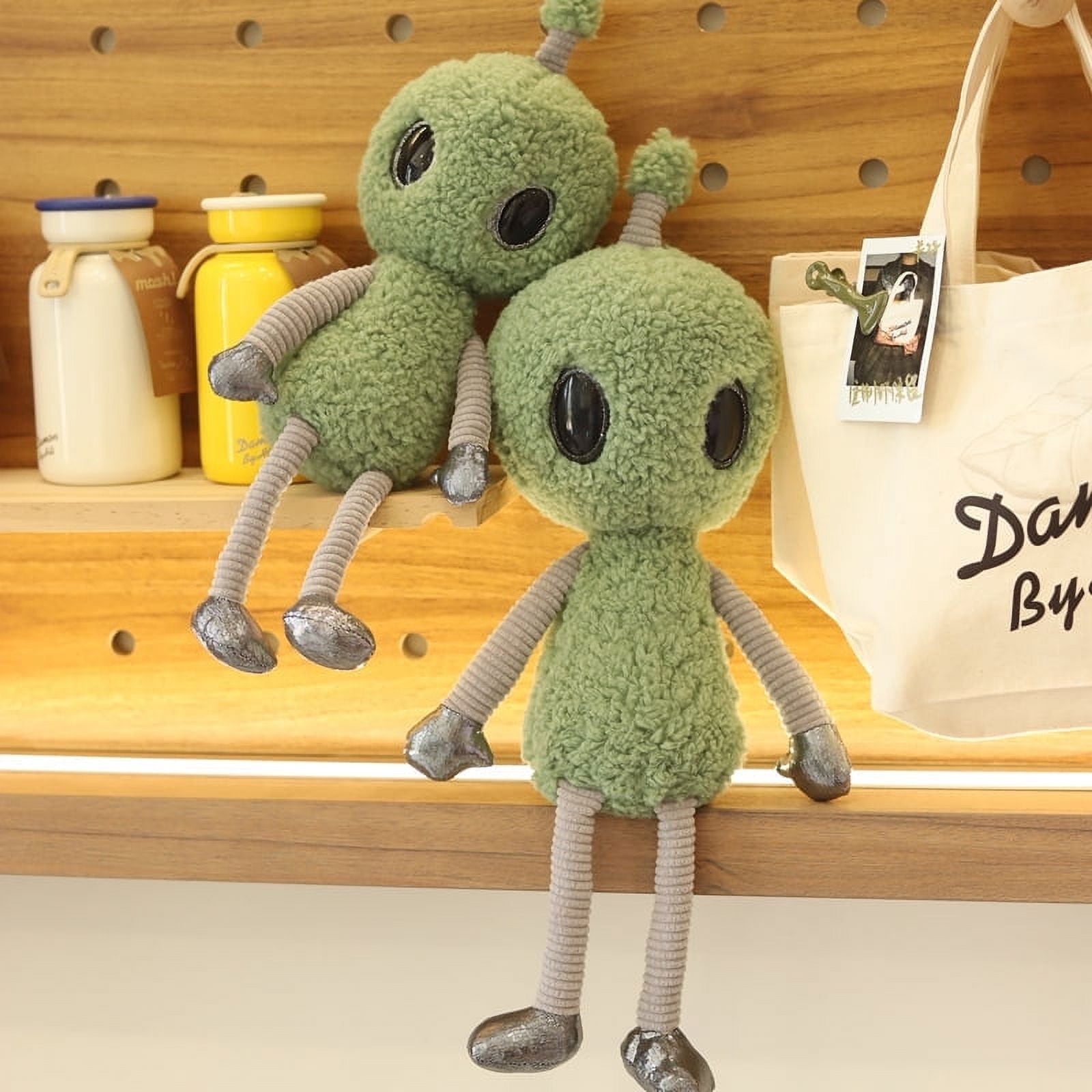 Green alien doll,Alien Shaped Plush Toy Reversible Soft Cartoon Stuffed ...