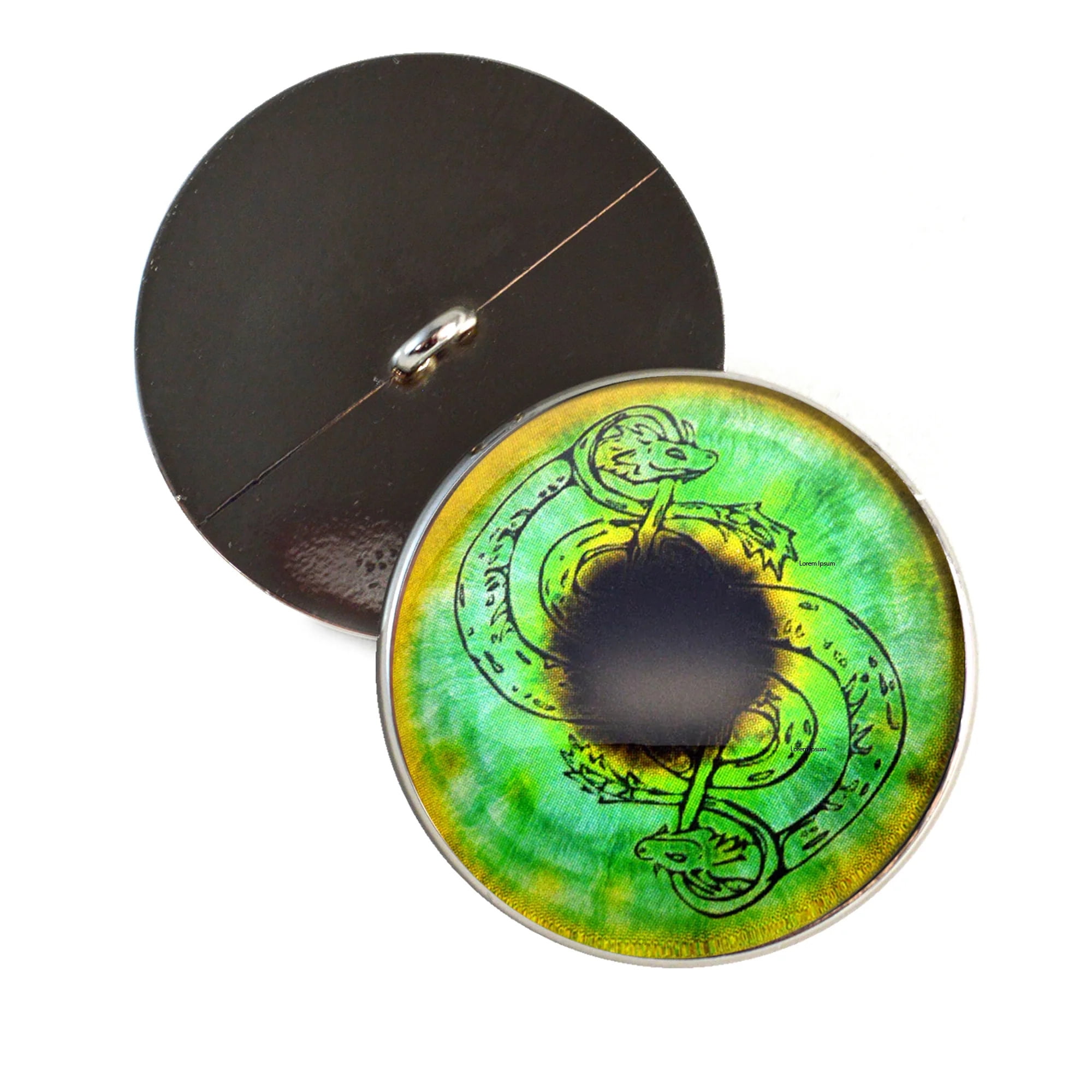 Green and Gold Loki Sew-On Button Glass Eyes - Walmart.com