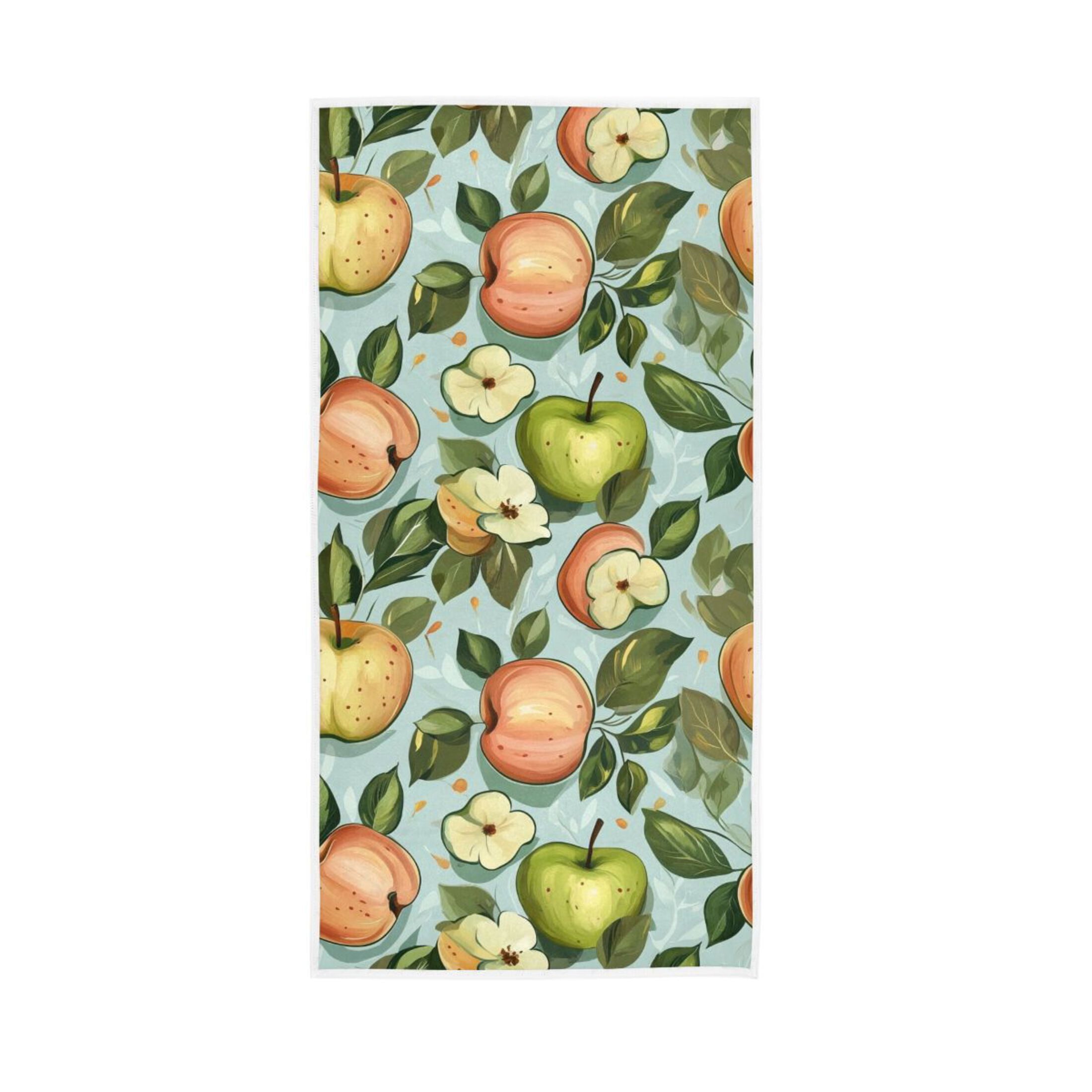 Green and Red Apple Face Towel Absorbent Hand Towels Bath Sport Gym ...