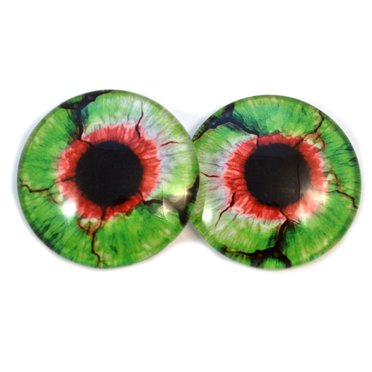 No Pupil Blank White Zombie Glass Eyes - Walmart.com