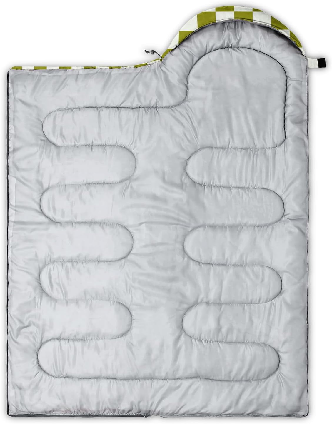 Green and White Check Sleeping Bags for All Seasons - Lightweight ...