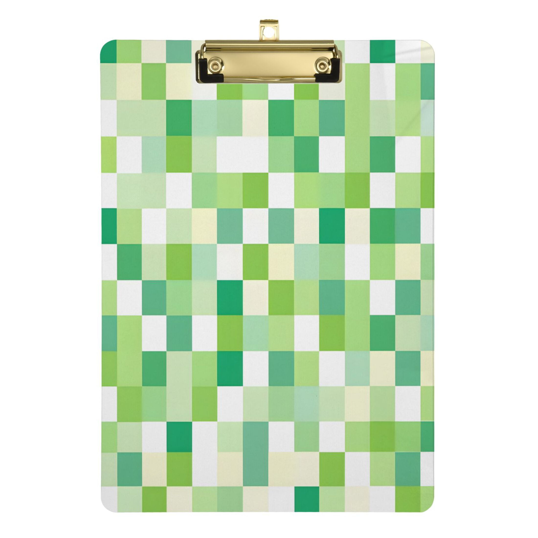 Green and White Geometric Lattice Acrylic Clipboards A4 Standard Letter ...