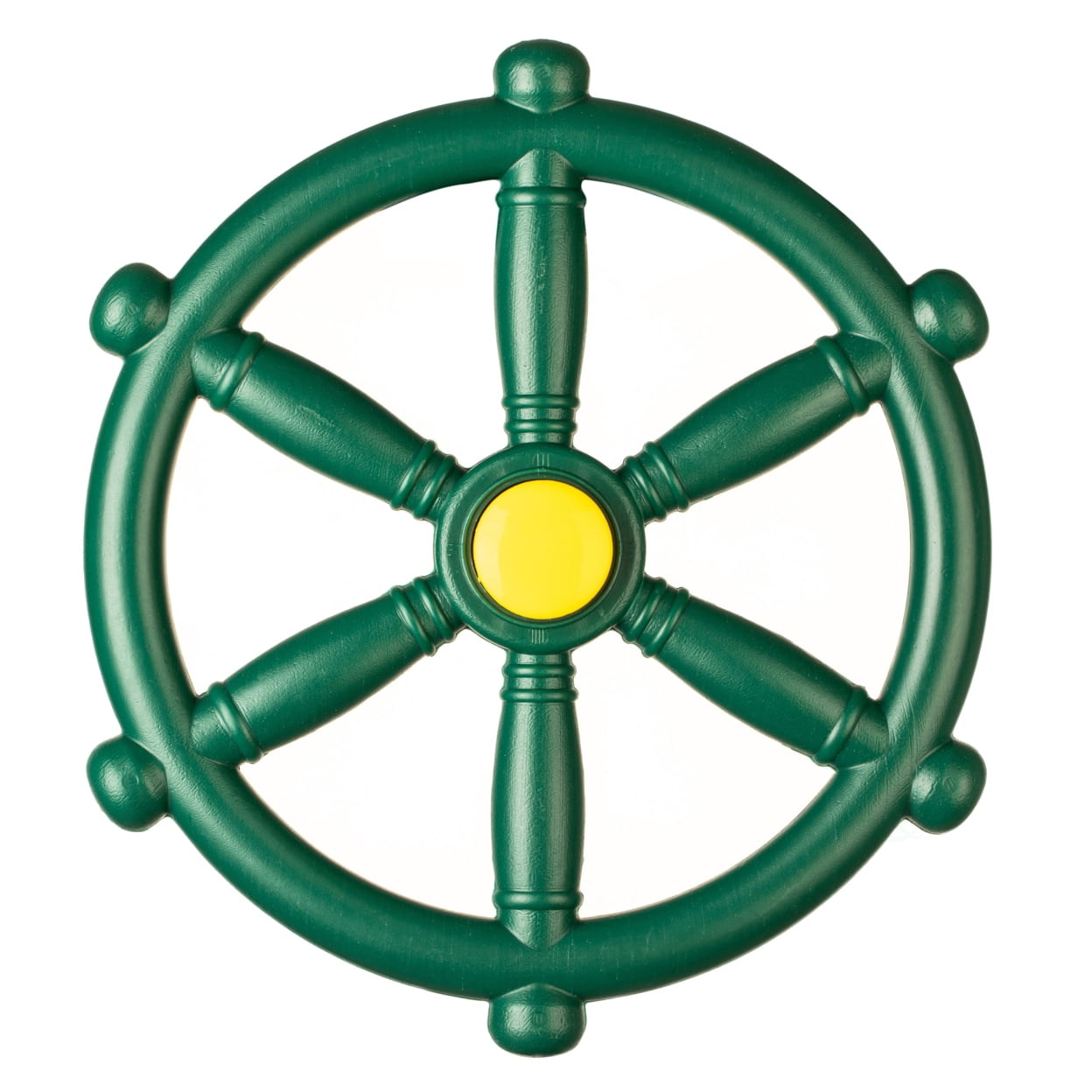 Green and Yellow Outdoor Playground Captain Pirate Ship Wheel, Plastic ...