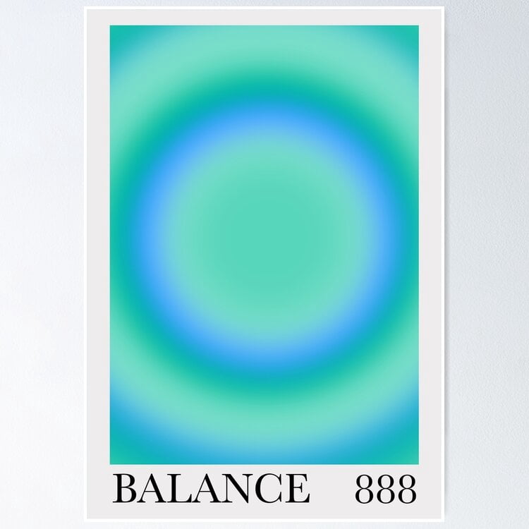 Green balance angel numbers UNFRAMED Poster, 12x18 - Walmart.com