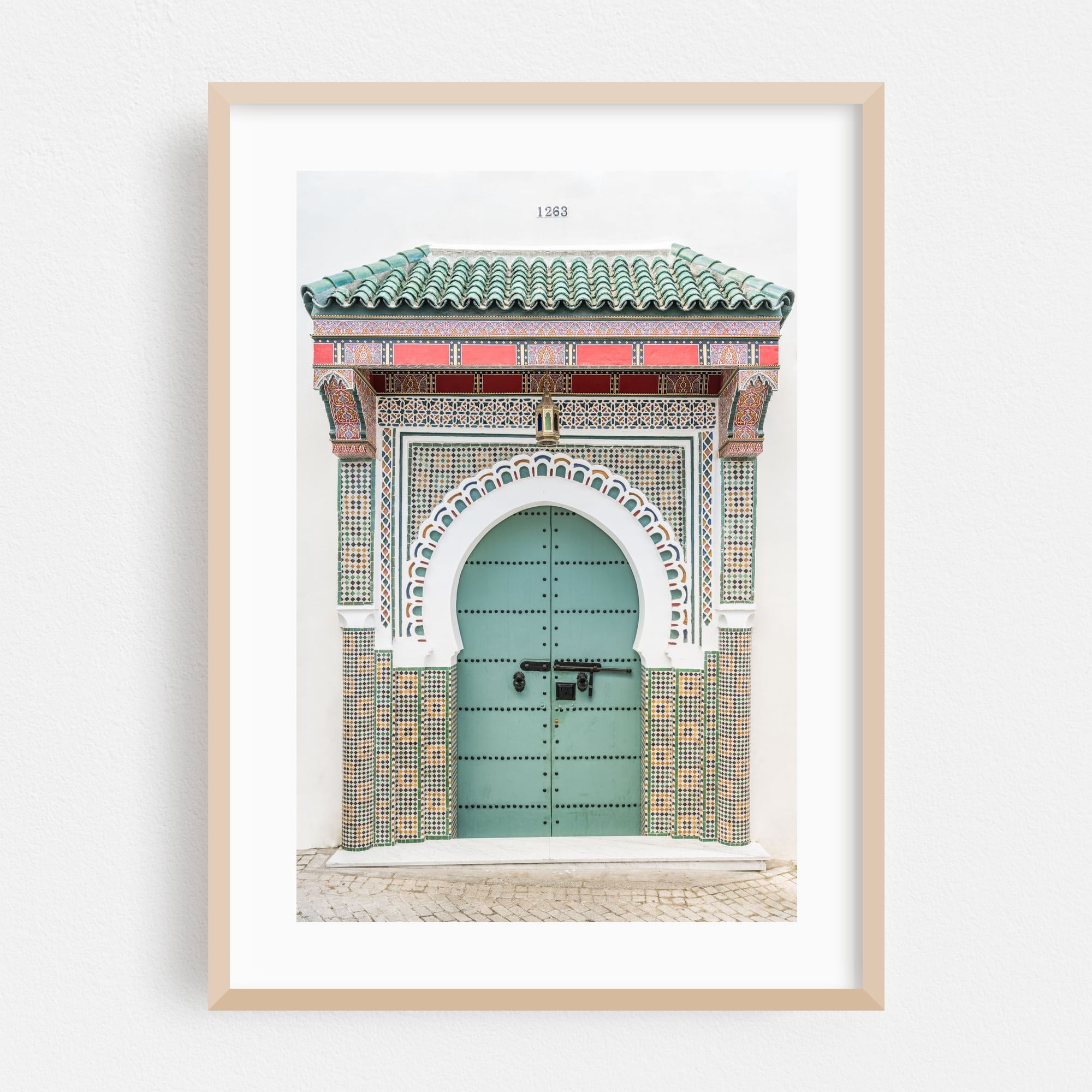 Green decorated door in Morocco - Tangier Tangier-Tétouan-Al Hoceima ...