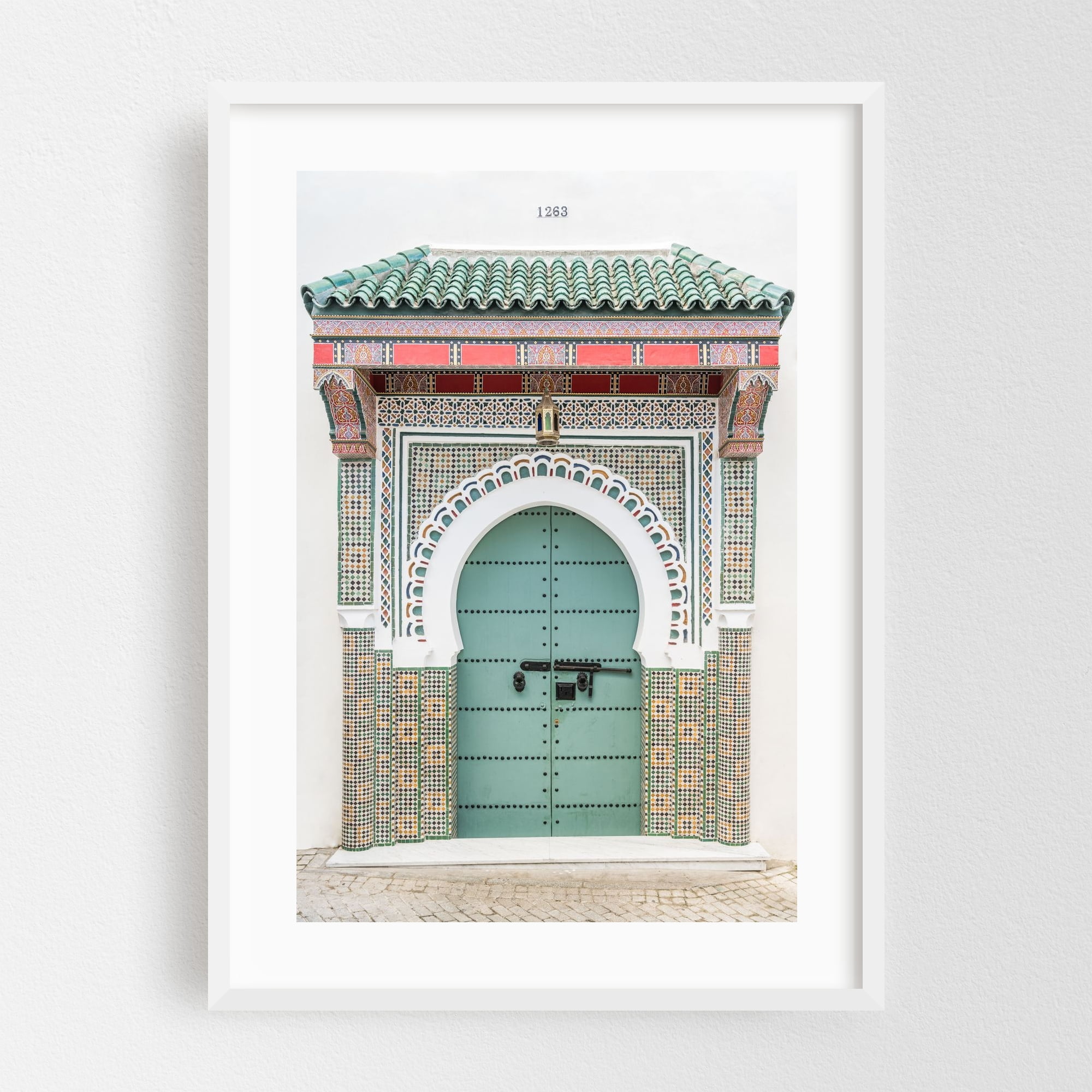 Green decorated door in Morocco - Tangier Tangier-Tétouan-Al Hoceima Morocco Photography ...