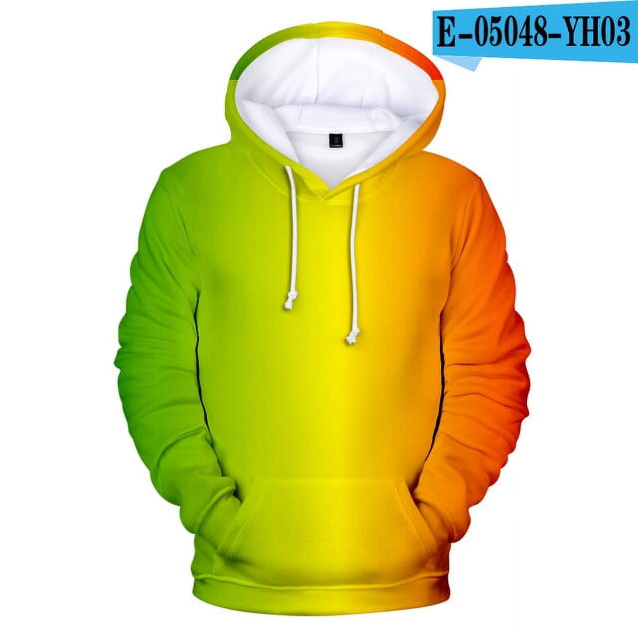 Green hoodies men's 2025 sweatshirt custom colourful gradient hoodie ...