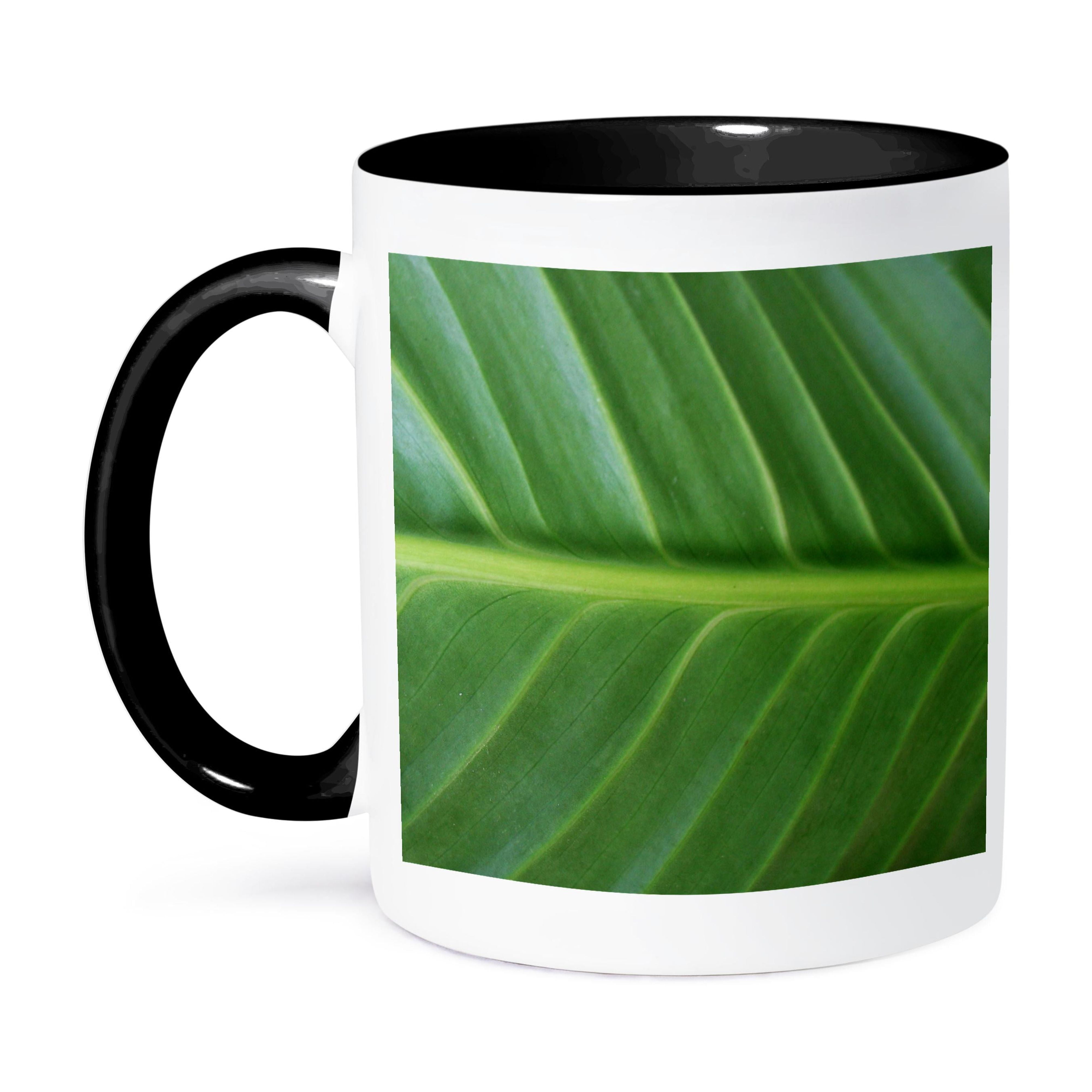 3dRose, Green leaf macro photography - organic close-up - fresh ...