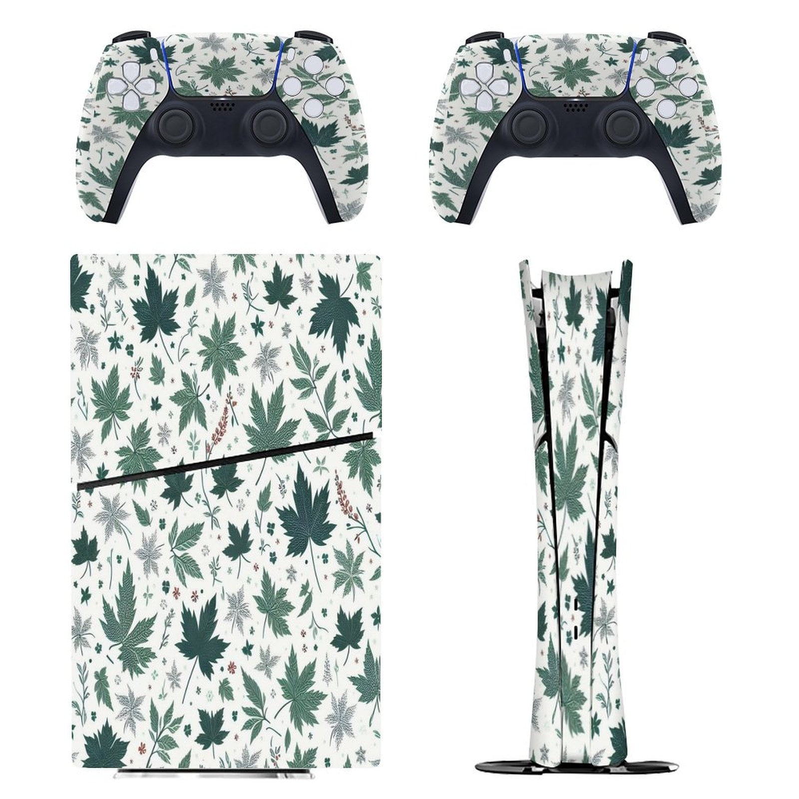 Green，maple PS5/PS5 Slim Digital Disc Skin Sticker For Console And ...