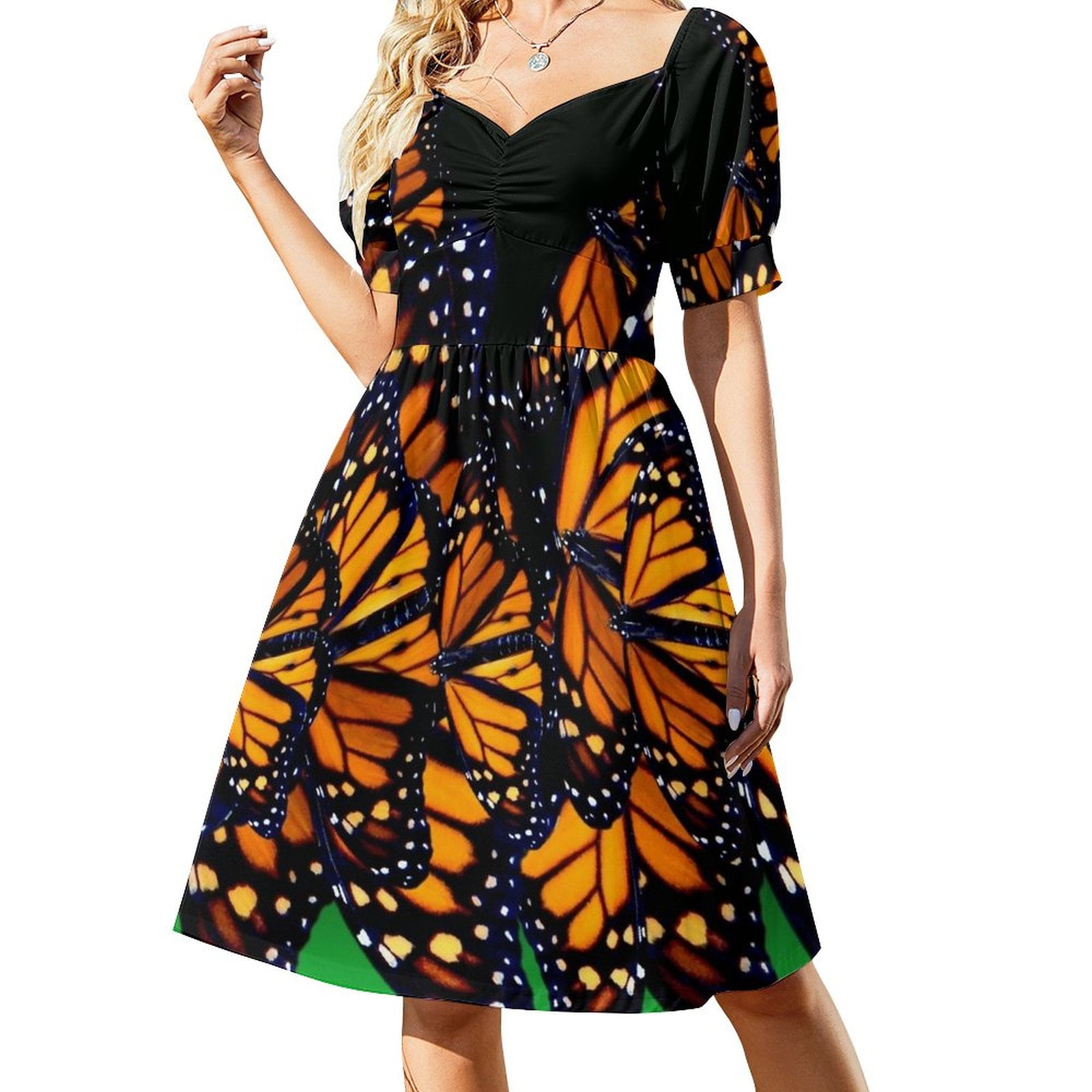 Green monarch wing Sleeveless Dress Dresses gala women clothing 2024 ...