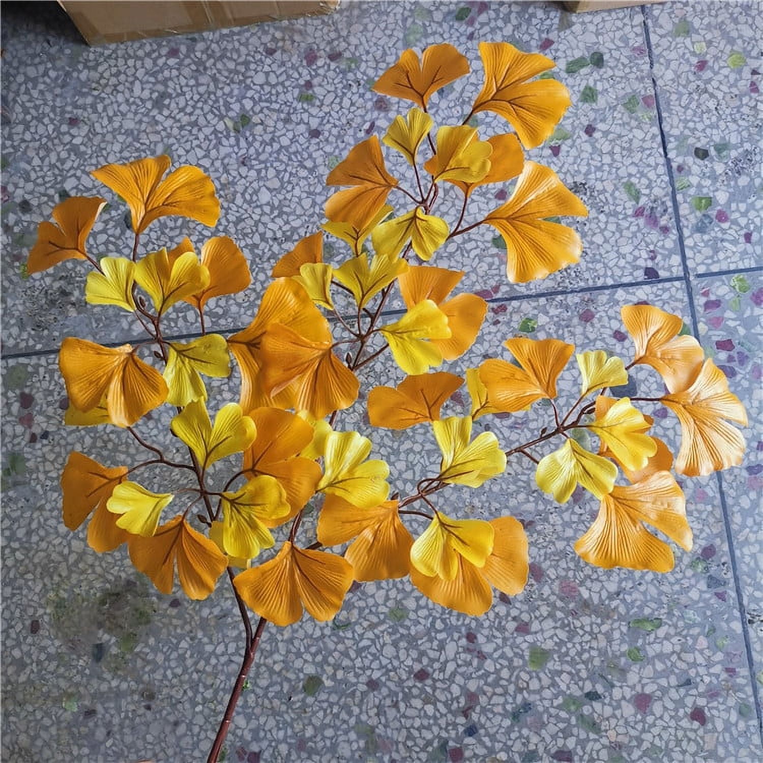 Green plant Big Tree plane branch Orange Leaf Maple Leaf French Banyan ...