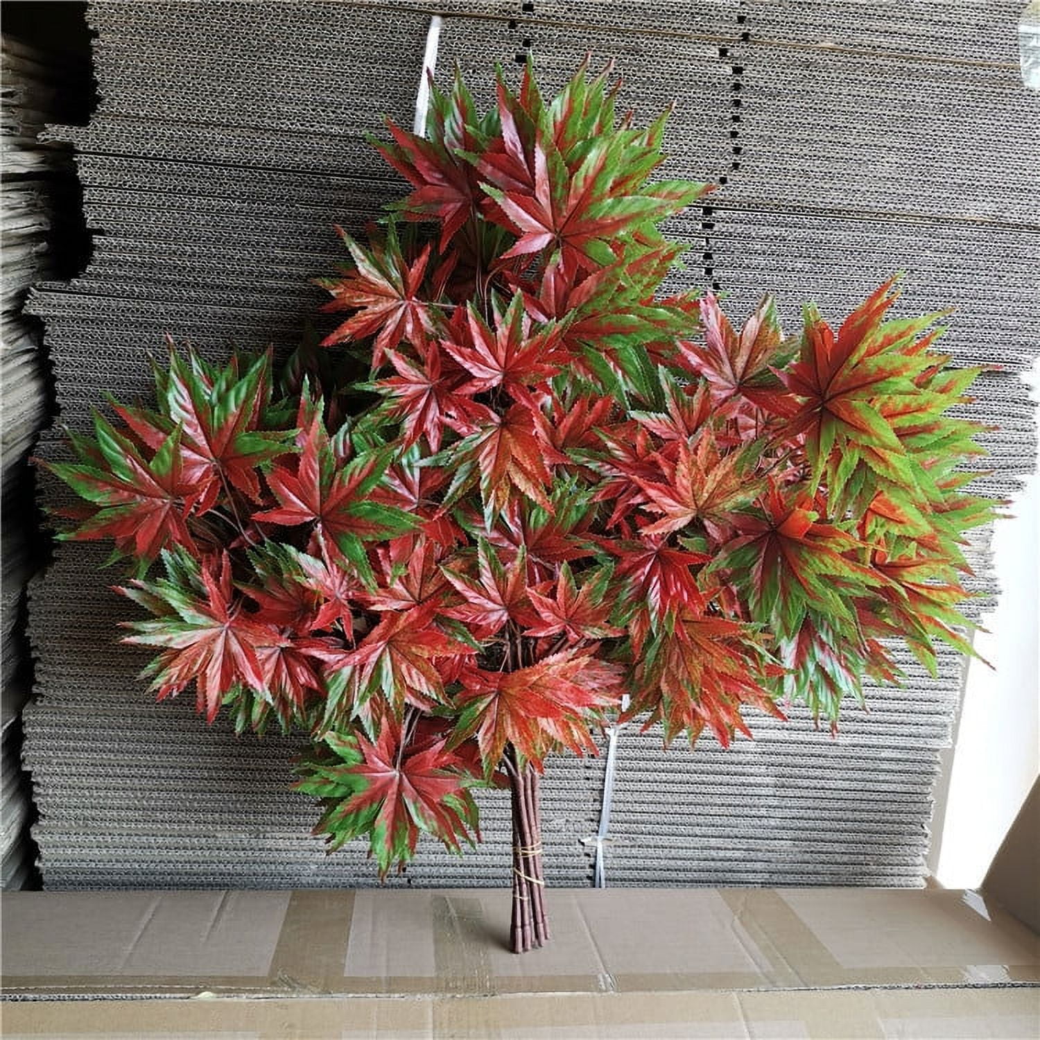 Green plant Big Tree plane branch Orange Leaf Maple Leaf French Banyan ...