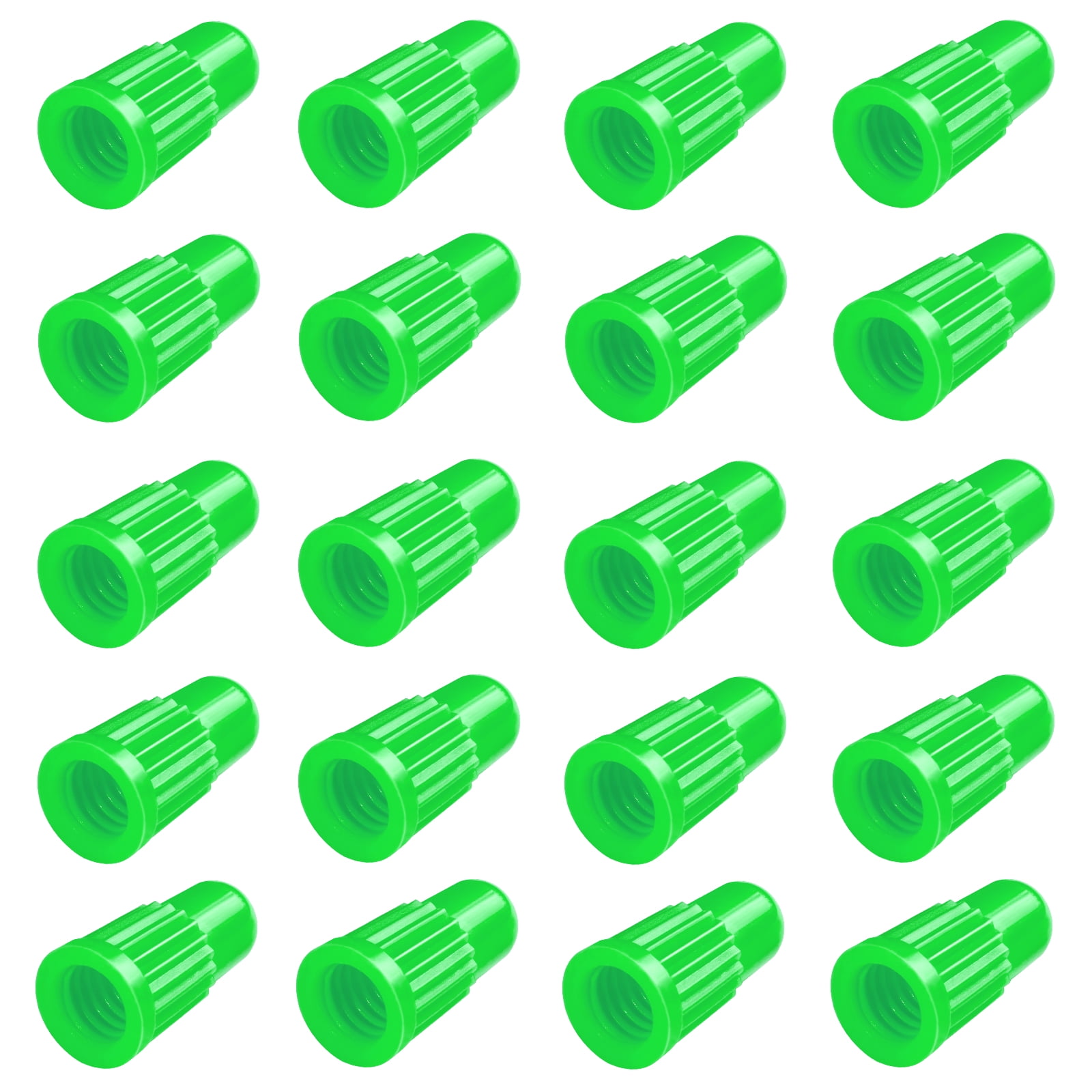 Green presta valve stem caps plastic bike tire caps air dust valve stem ...