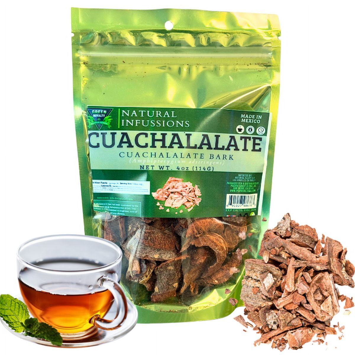 Green Royalty Cuachalalate Bark Herbal Tea, 4 oz, 113 g, 30+ Cups ...