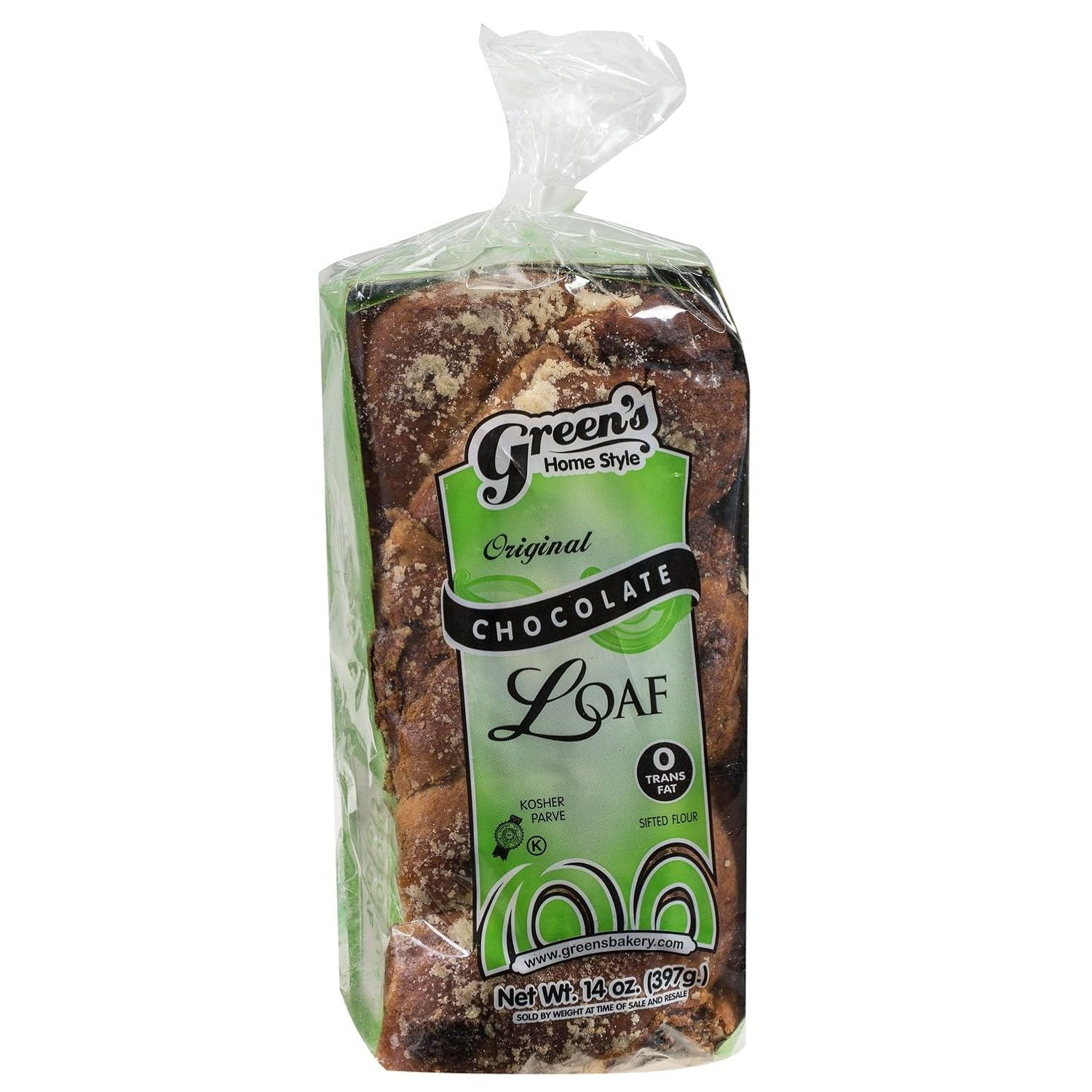 Green's Bakery Chocolate Loaf Babka Kosher Cake - 14 oz. - Walmart.com