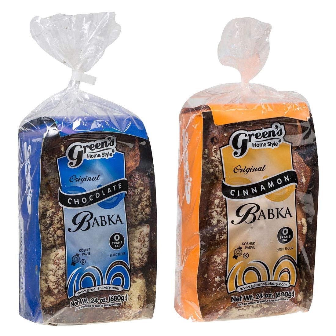 Green's Bakery Chocolate and Cinnamon Babka Cake, 2 Pack 24 oz. - Walmart.com