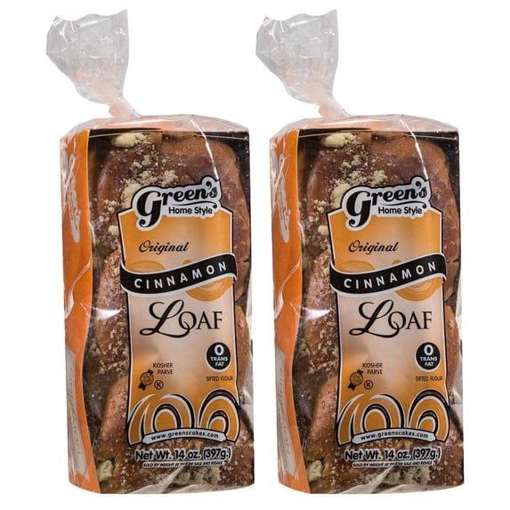 Green's, Cinnamon Loaf Babka, 14 oz, 2 Pack, All Natural, Kosher ...