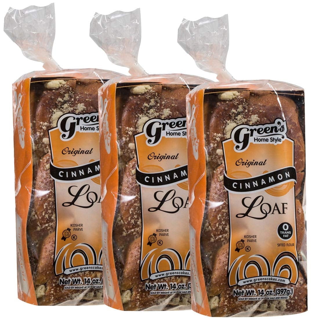 Green's Bakery Cinnamon Loaf Babka, 3 Pack 14 oz. - Walmart.com