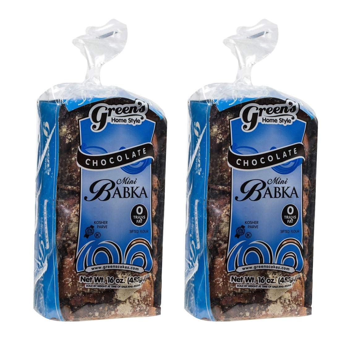 Green's Bakery Mini Chocolate Babka Cakes, 2 Pack 16 oz. - Walmart.com