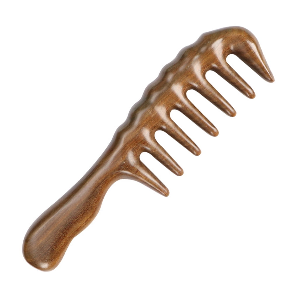 Green sandalwood comb Home comb Head massage comb Wide tooth combstyle ...
