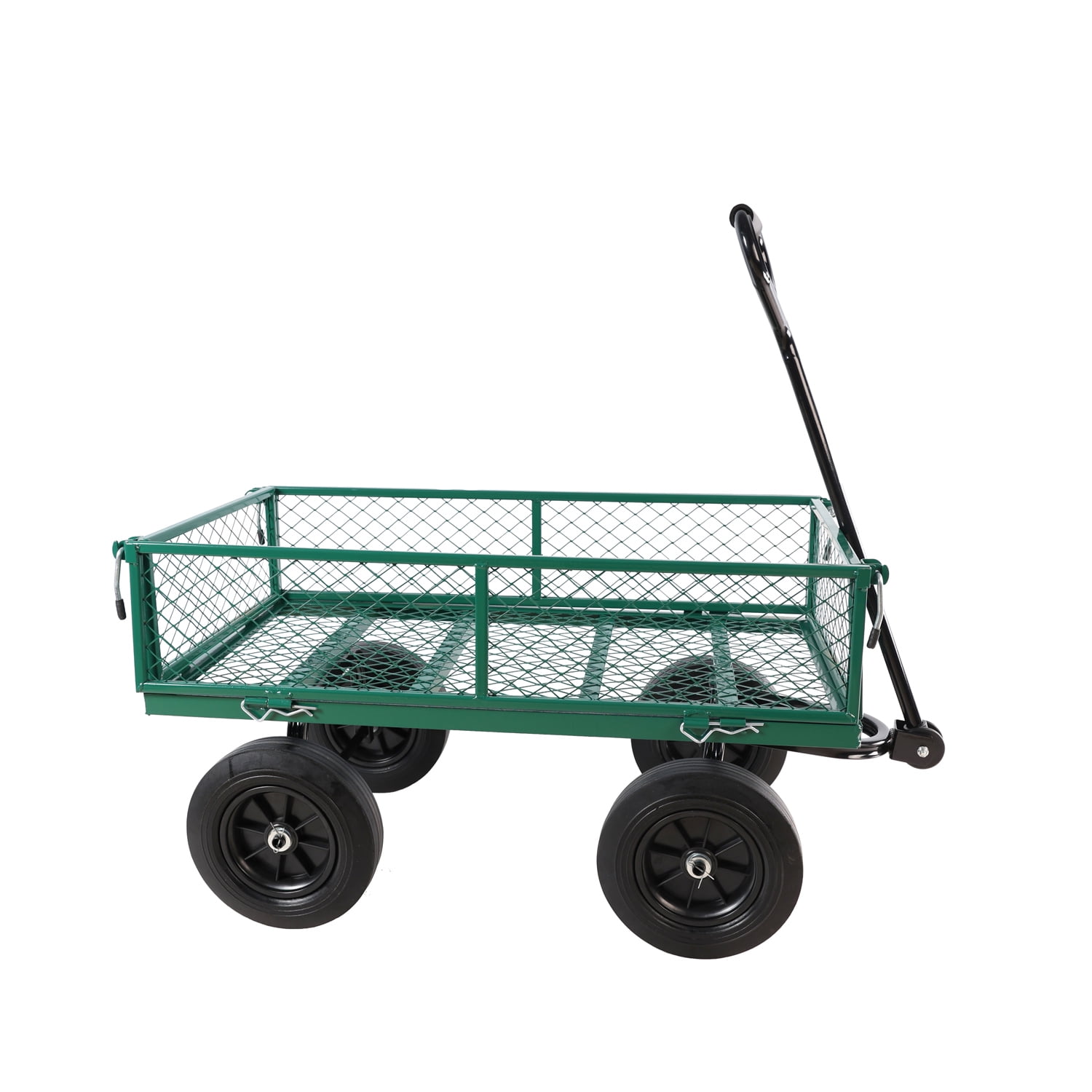 (Green solid wheels wagon cart) Solid wheels Tools cart Wagon Cart ...
