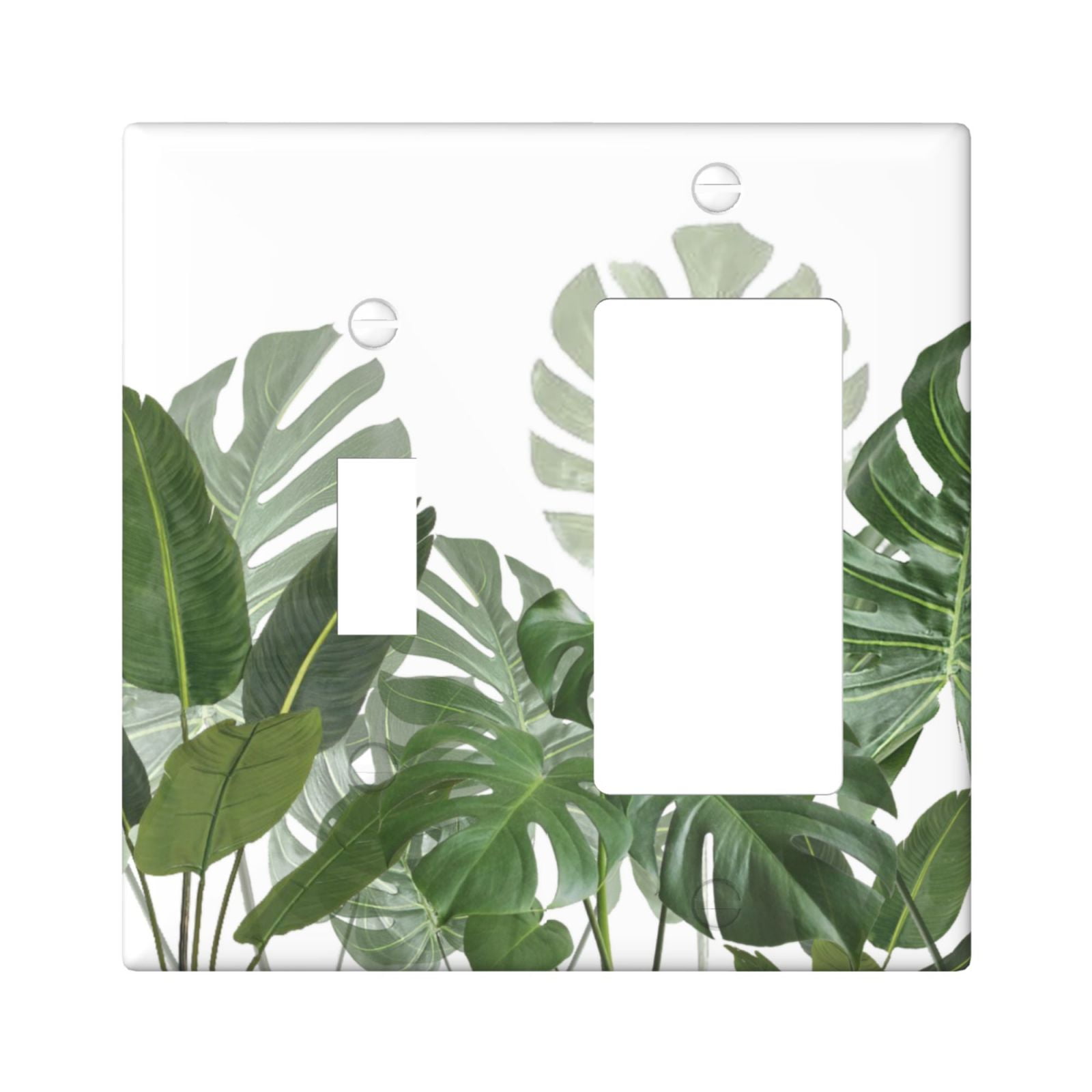 Green trees leaves wall panel switch plate fashion texture decorative wall panel light switch ...