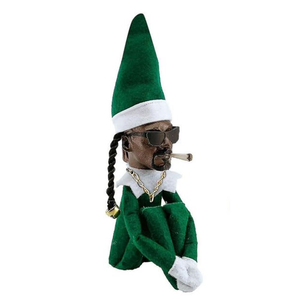 (Green with Necklace & White Gloves)Dogg Elf Doll Decoration, Handmade ...