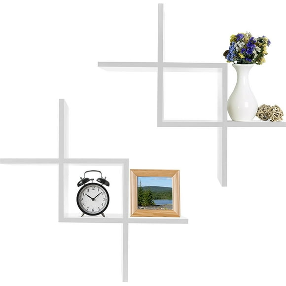 Intersecting Wall Mounted Floating Shelves Cube