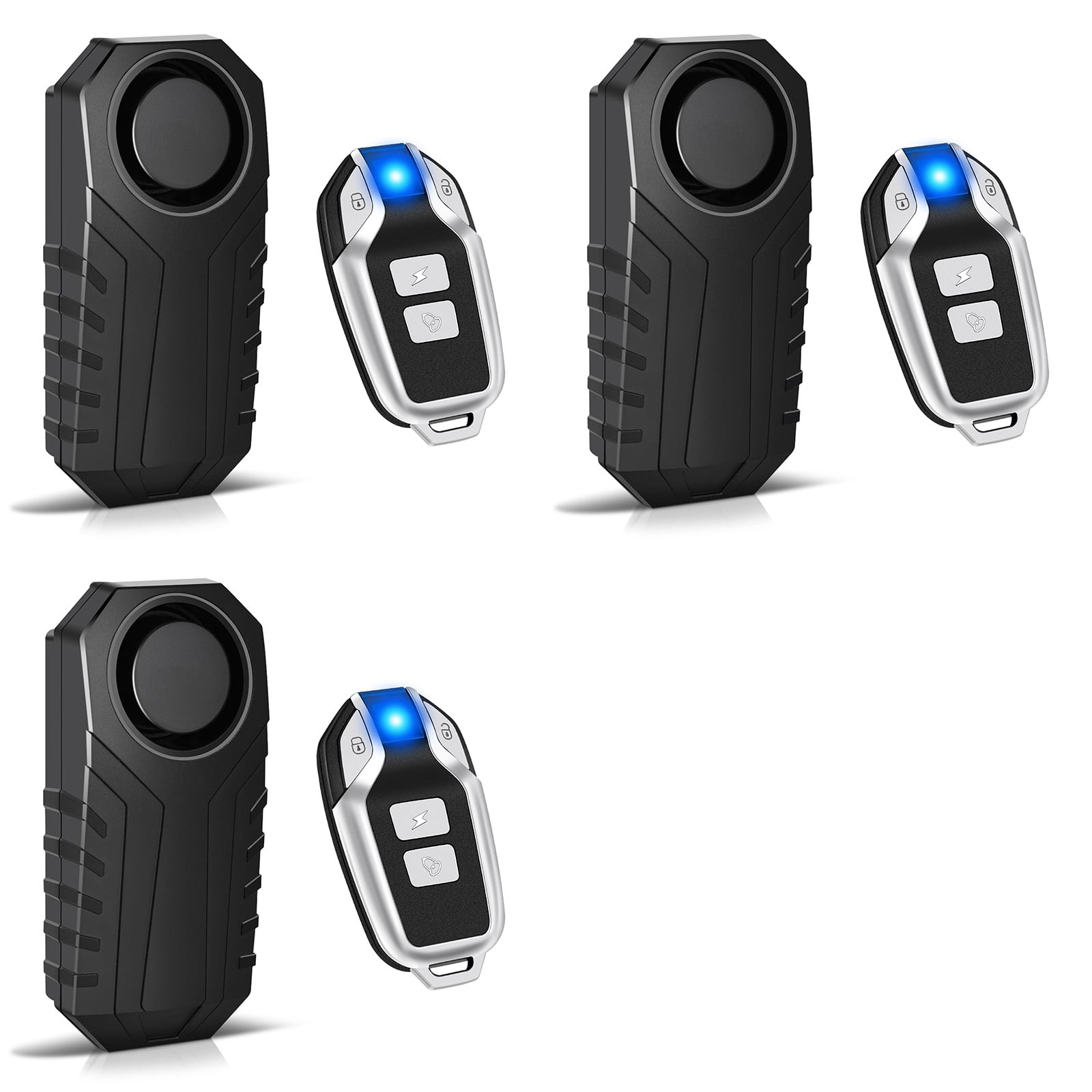 GreenCycle 113dB Bike Alarm, Bicycle Alarm with Remote, Bike Alarms for ...