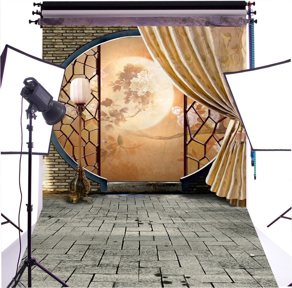 GreenDecor 5X7ft Oriental Screen Indoor Studio Photography Background ...
