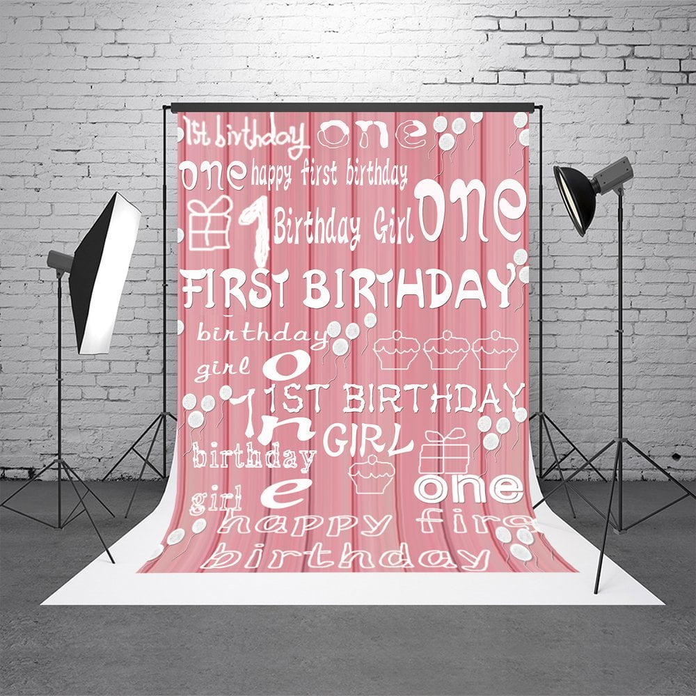 GreenDecor 5X7ft Photography Backdrop Children's Birthday Background ...