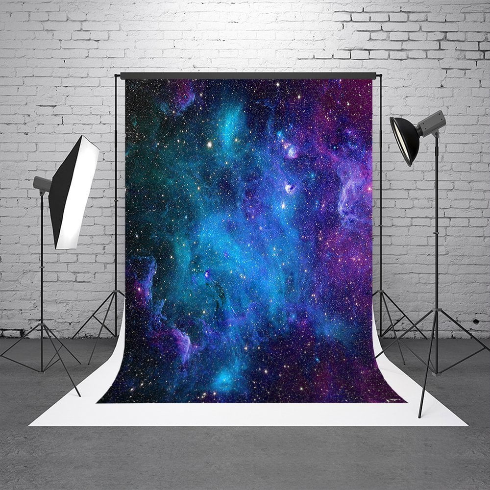 GreenDecor 5X7ft Photography Background Night Sky Space Star Backdrops ...
