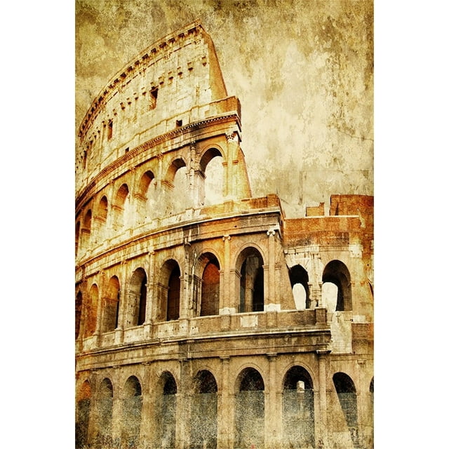 GreenDecor 5x7ft Ancient Roman Colosseum Backdrops Italy Travel Photo ...