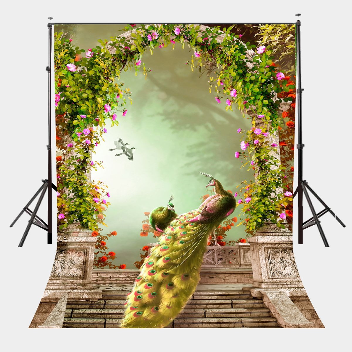 GreenDecor 5x7ft Artist Beautiful Garden Backdrop Coupled Pretty ...