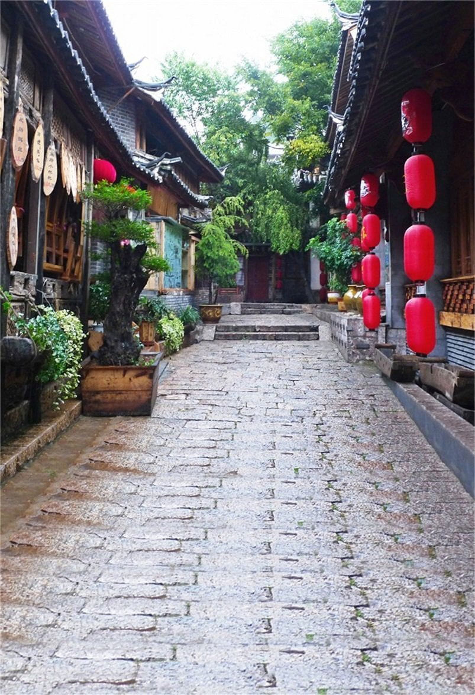 GreenDecor 5x7ft Artistic Backdrops Girl Photography Background Red ...