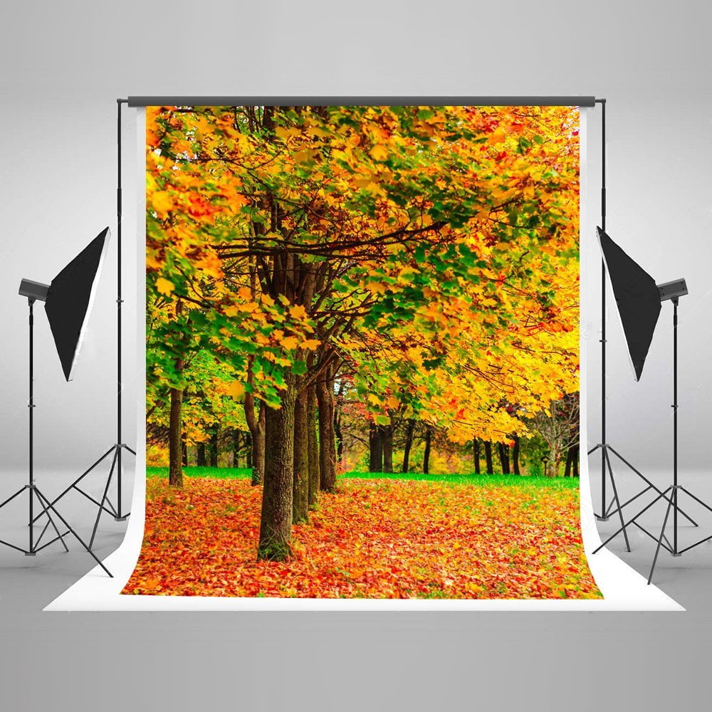 GreenDecor 5x7ft Autumn Photography Backdrops for Photographers Yellow ...