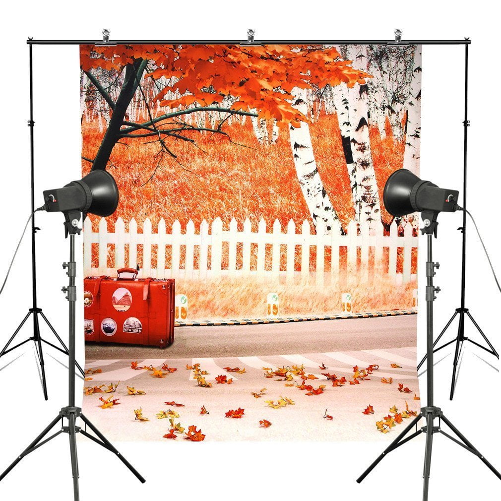 GreenDecor 5x7ft Autumn Wedding Wallpaper Fallen Leaf Photography ...