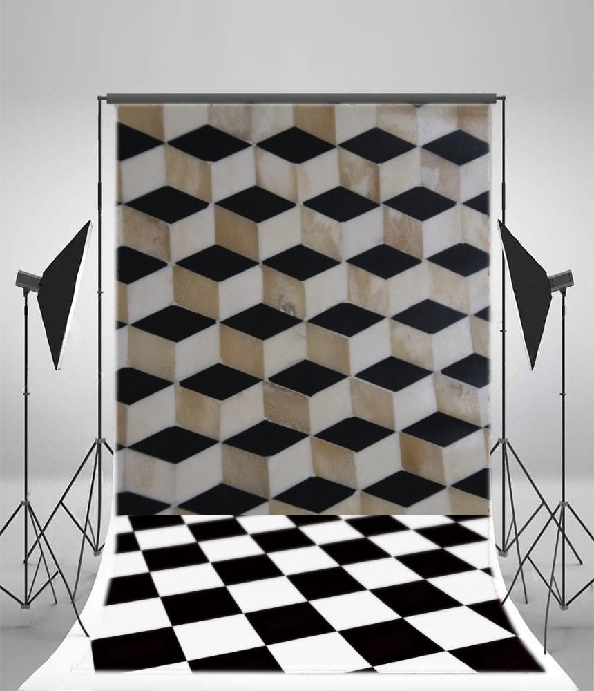 GreenDecor 5x7ft Backdrop Photography Background Checkerboard Platform ...
