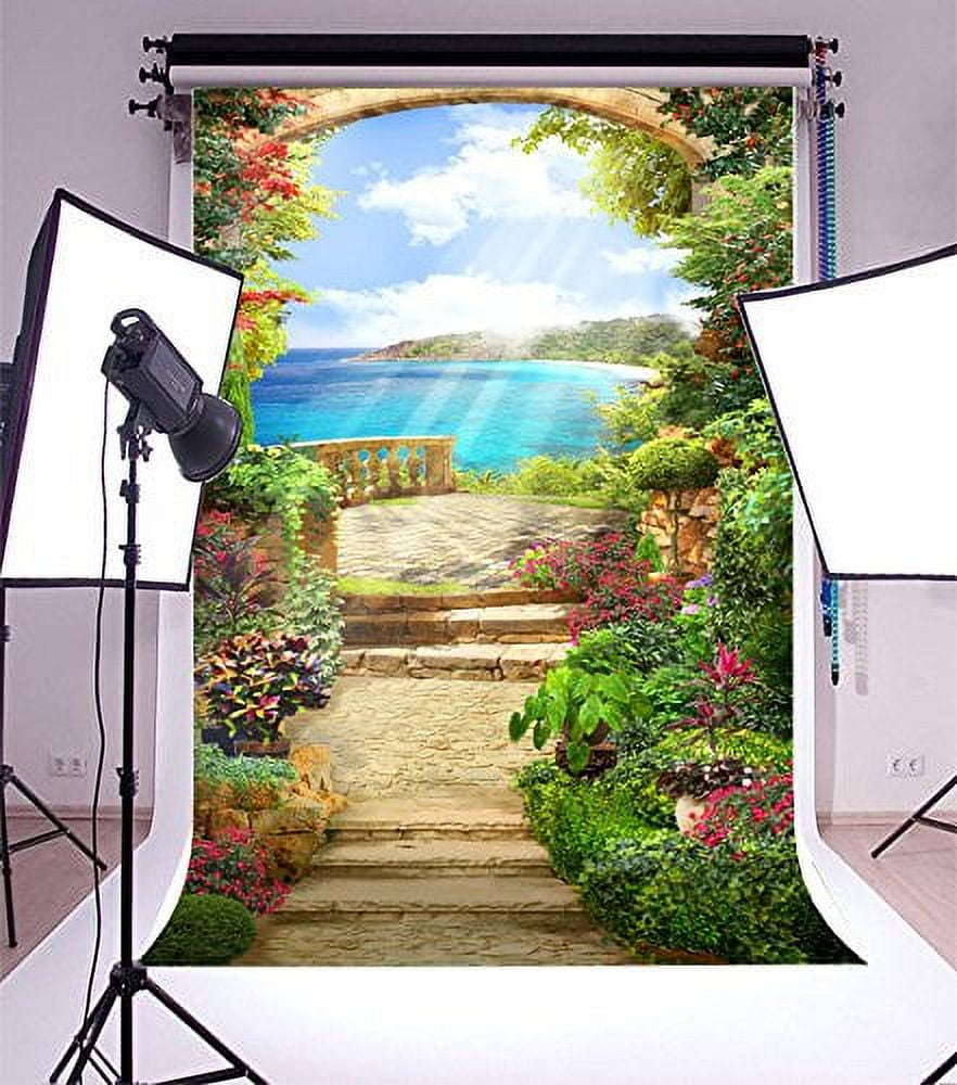 GreenDecor 5x7ft Backdrop Photography Background Fresco Painting ...
