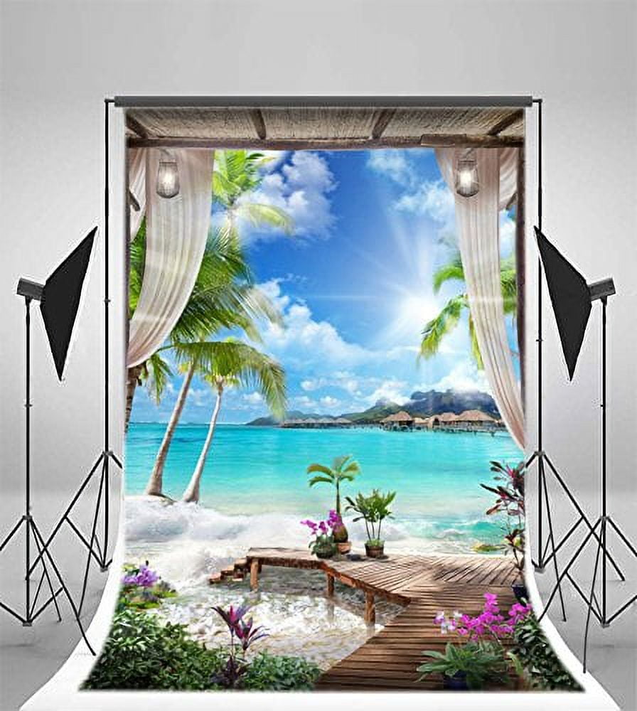 GreenDecor 5x7ft Backdrop Photography Background Old Arch Sea View ...