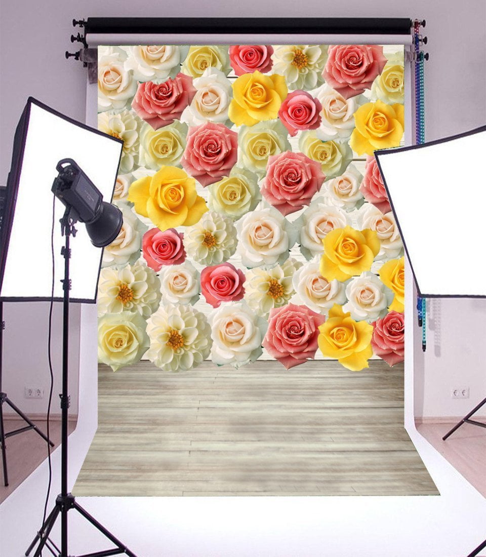 GreenDecor 5x7ft Backdrop Studio Props Beautiful Petal Lover Dedicated ...